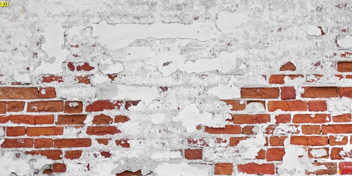 ภาพกำแพงปูนเก่าสีขาวพื้นหลังก้อนอิฐสีน้ำตาล ภาพพื้นหลังอิฐ